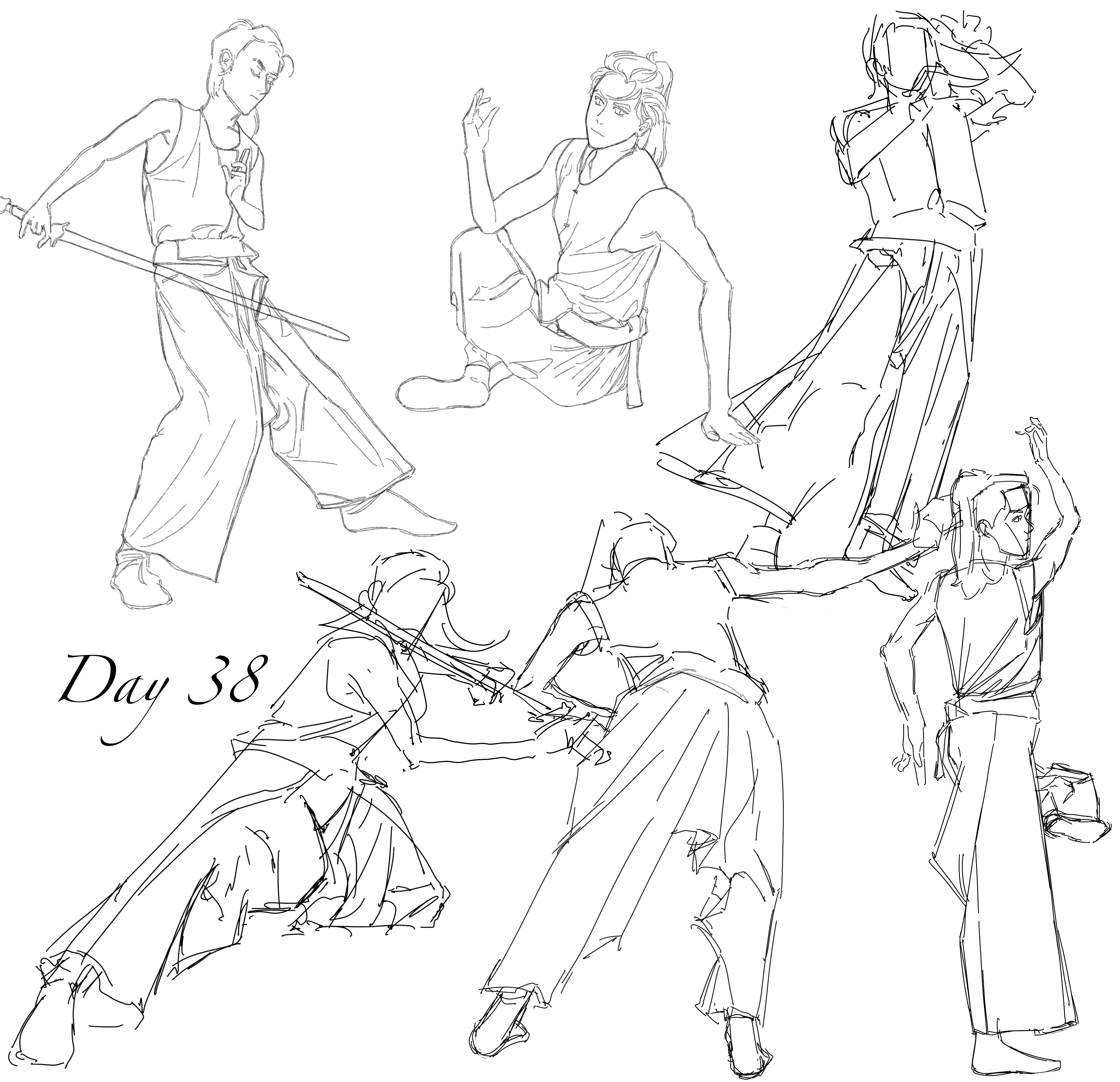 #速写60天挑战赛# day38@速写班长 _冬至常青-站酷ZCOOL