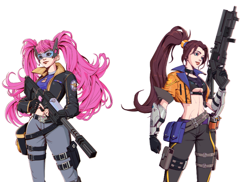 双子姐妹_LZ世界风-站酷ZCOOL