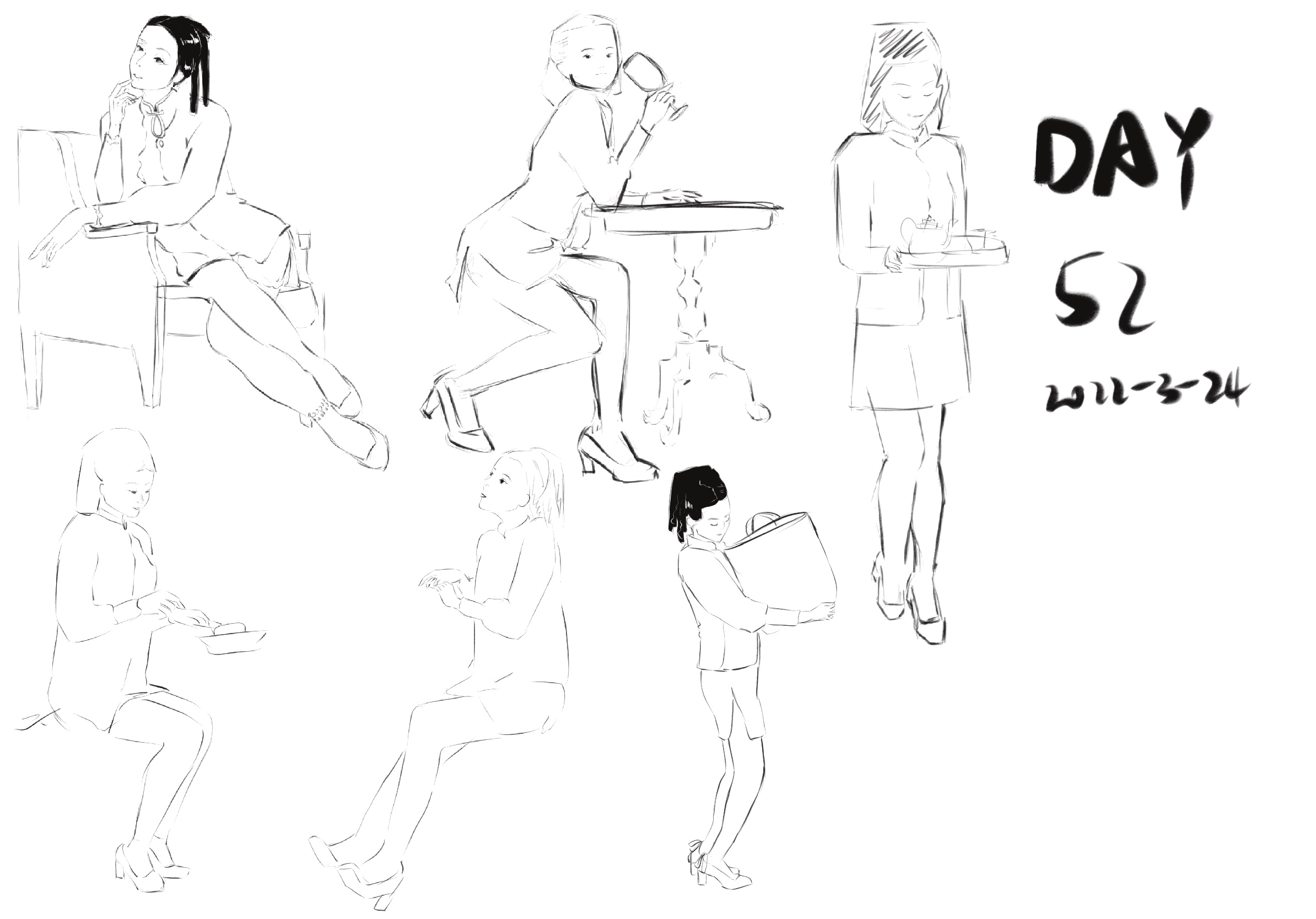 #速写60天挑战赛# day52@速写班长_海榆-站酷ZCOOL