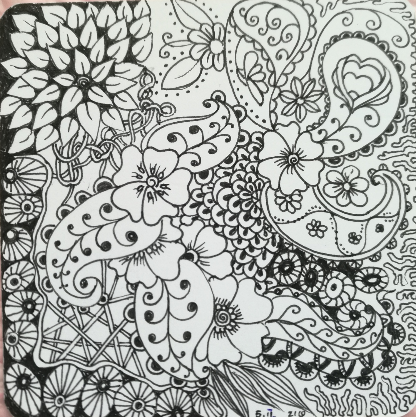 涂鸦禅绕画（193）_空谷幽L-站酷ZCOOL