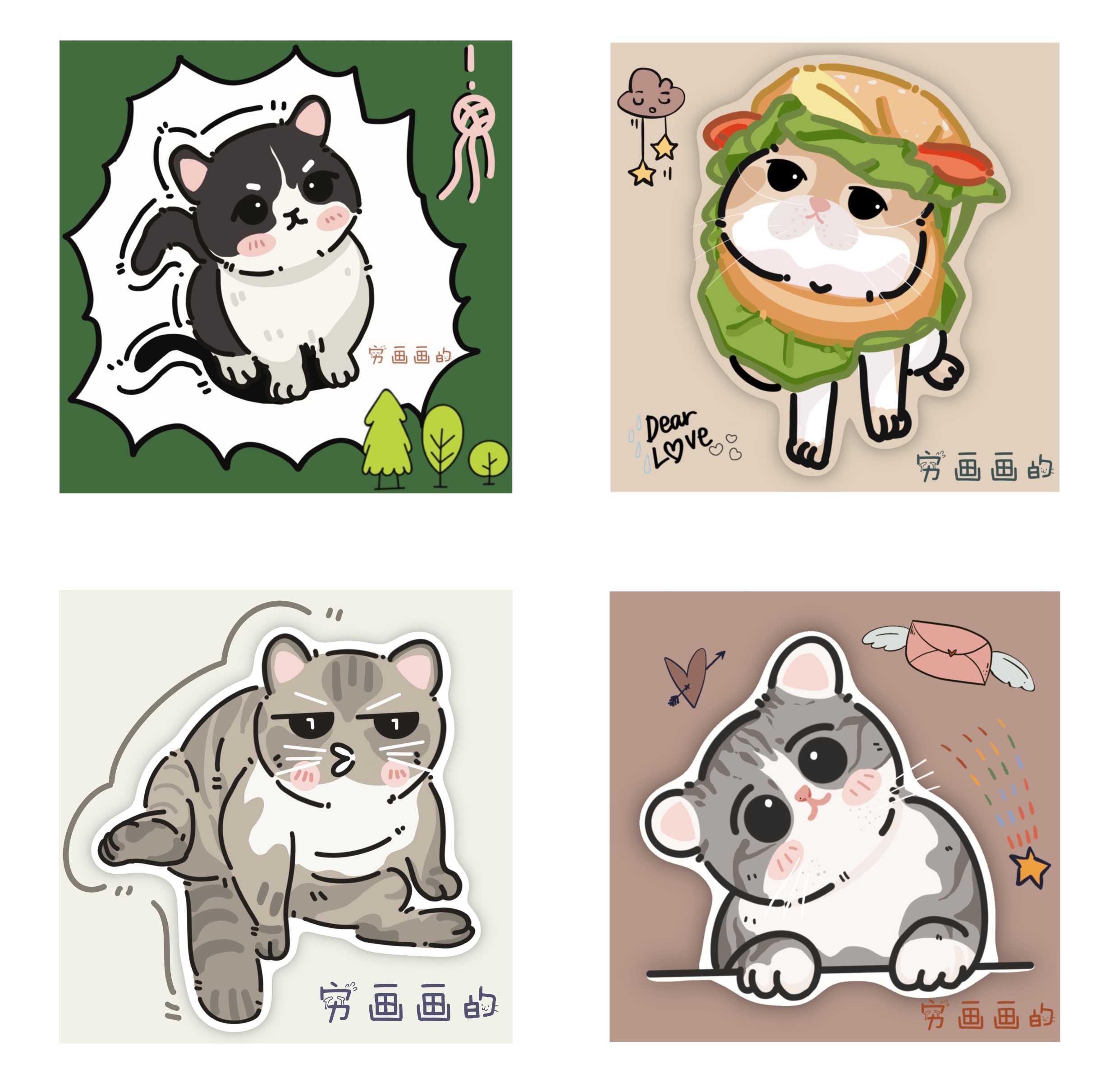 猫猫表情_山枝ovo-站酷ZCOOL