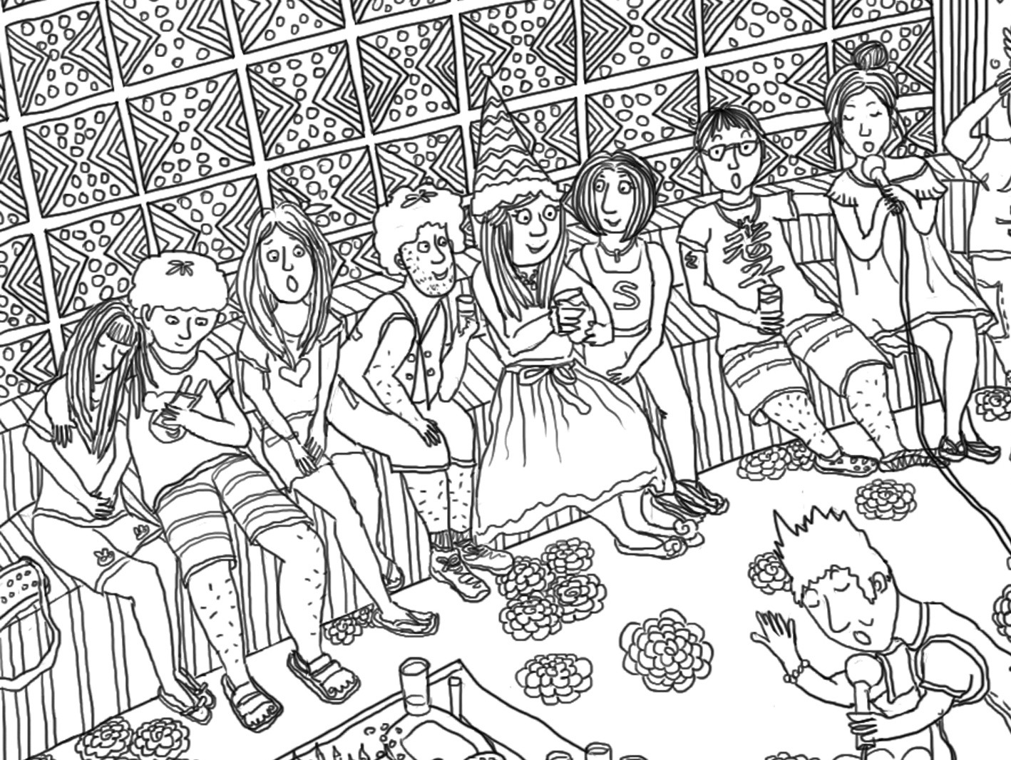 《2013蛇年日历》 八月_Gigianna-站酷ZCOOL