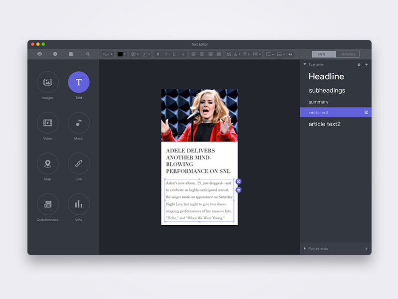 Text Editor UI_emofun-站酷ZCOOL