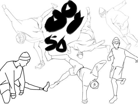 #速写60天挑战赛# Day56 _兰与四个月亮-站酷ZCOOL