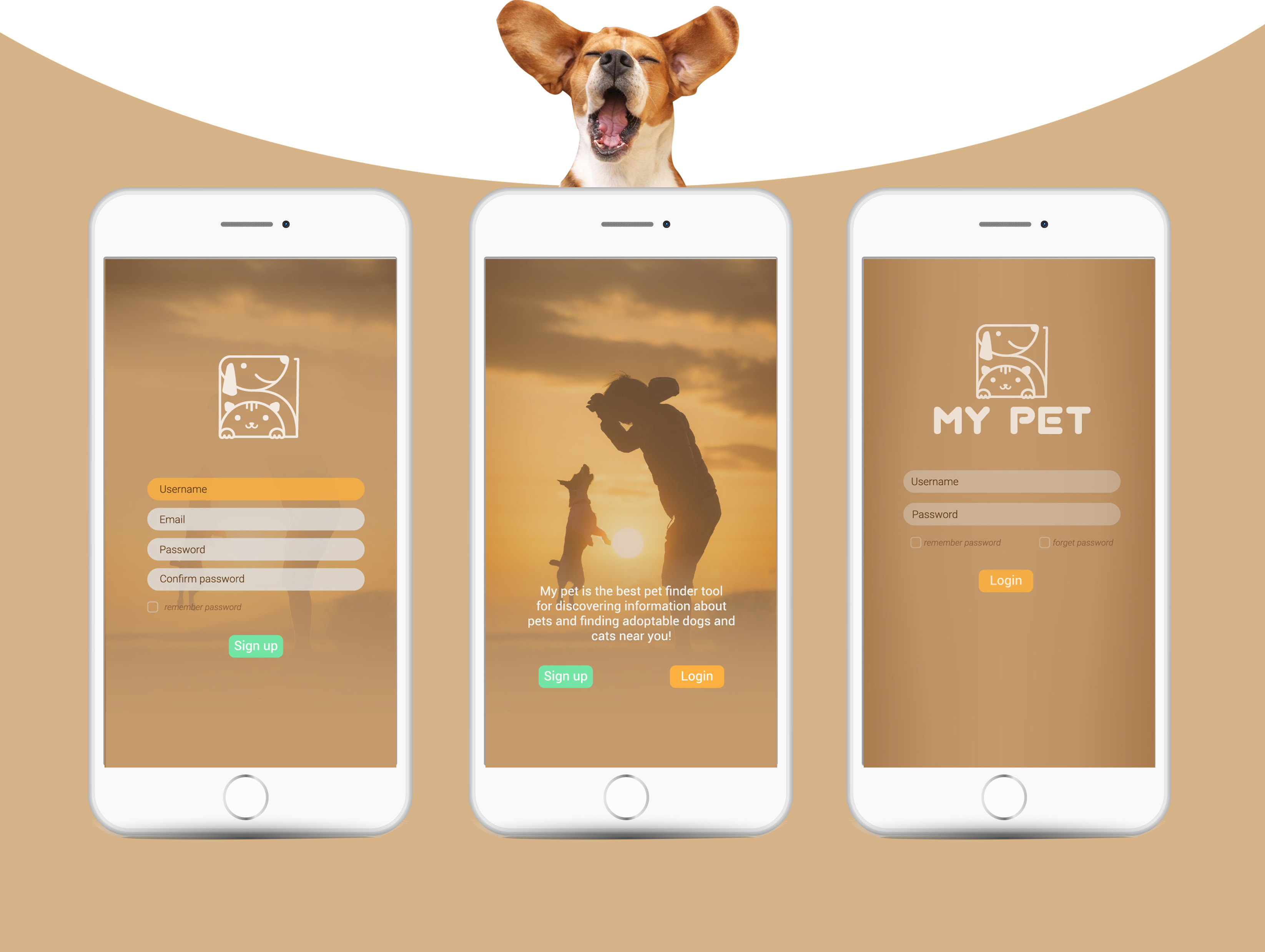 my pet 一个让你轻松找到爱宠的应用_土黄黄-站酷ZCOOL