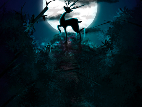 Deer in the valley _愤怒的小土豆-站酷ZCOOL