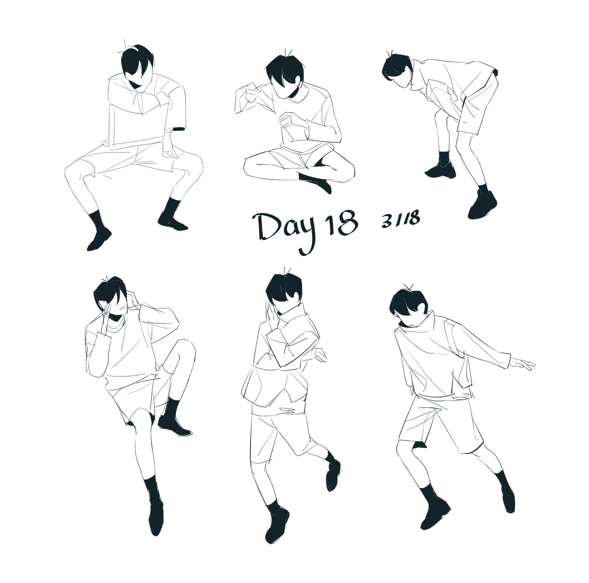 #速写60天挑战赛 d18@速写班长 _漠三莫-站酷ZCOOL