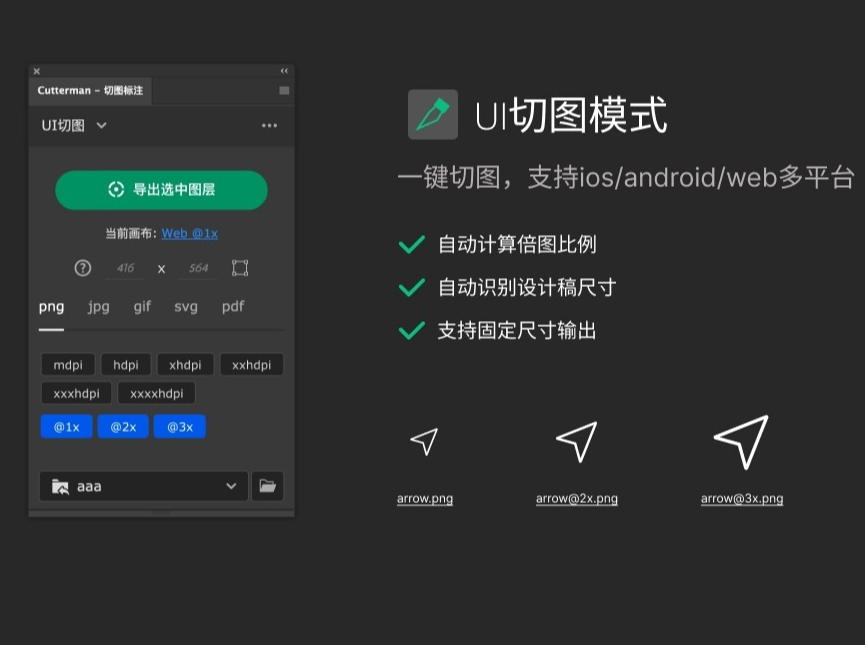 Cutterman for Mac(ps一键切图插件) _那个女孩说-站酷ZCOOL