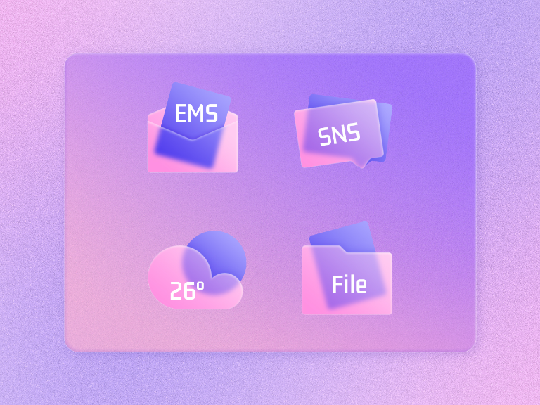 icon 毛玻璃 临摹练习_Z05295846-站酷ZCOOL