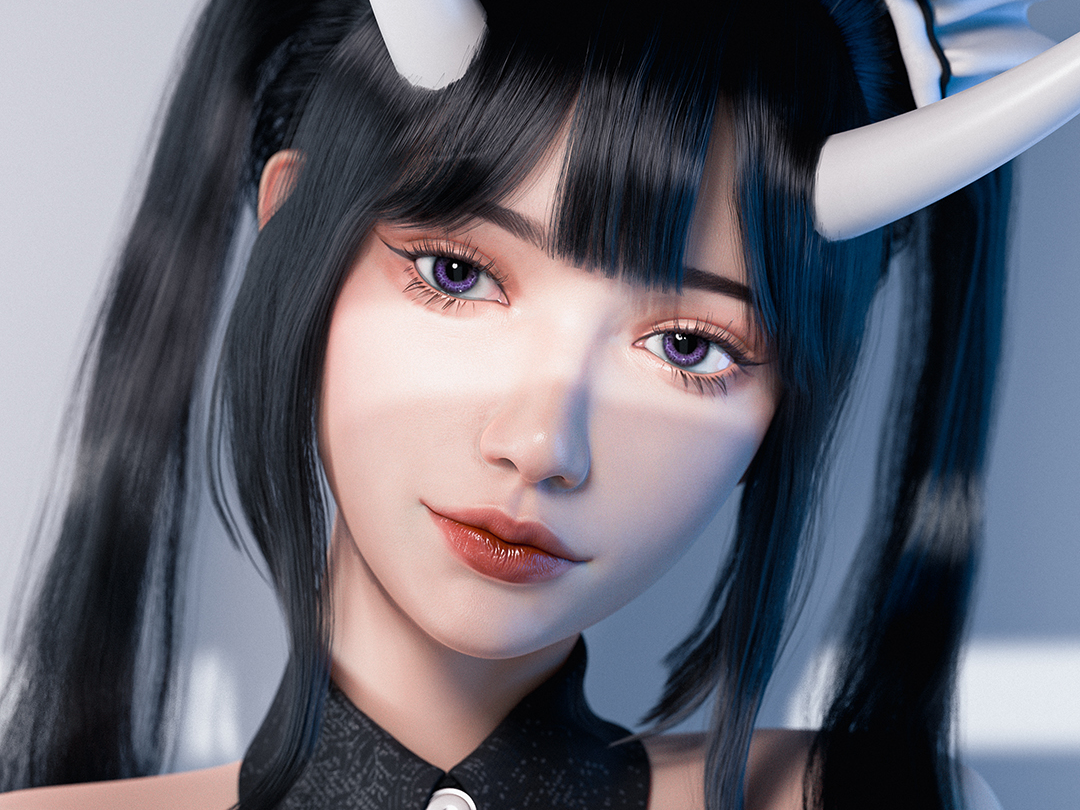 [Blender角色]女仆装_觉非Kay20000-站酷ZCOOL