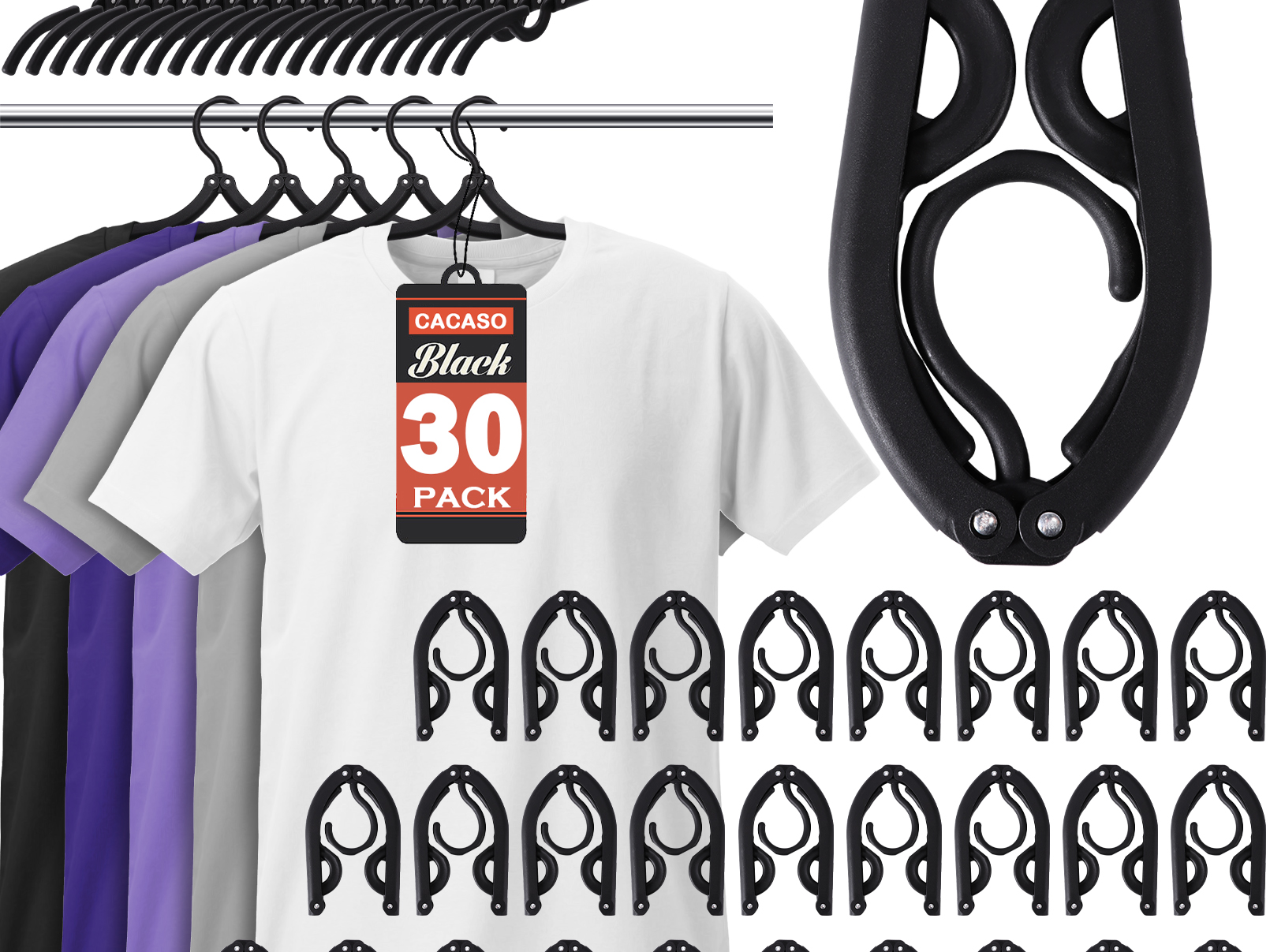 30个折叠衣架亚马逊主图A+_日样-站酷ZCOOL