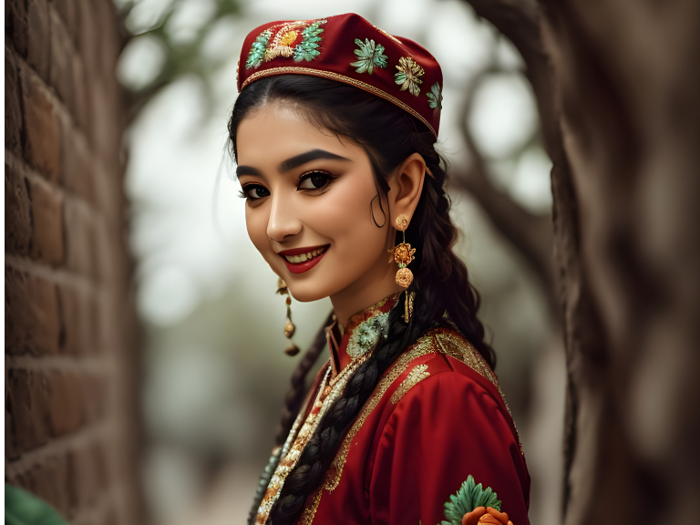 新疆姑娘AI绘画作品_ismayil-站酷ZCOOL