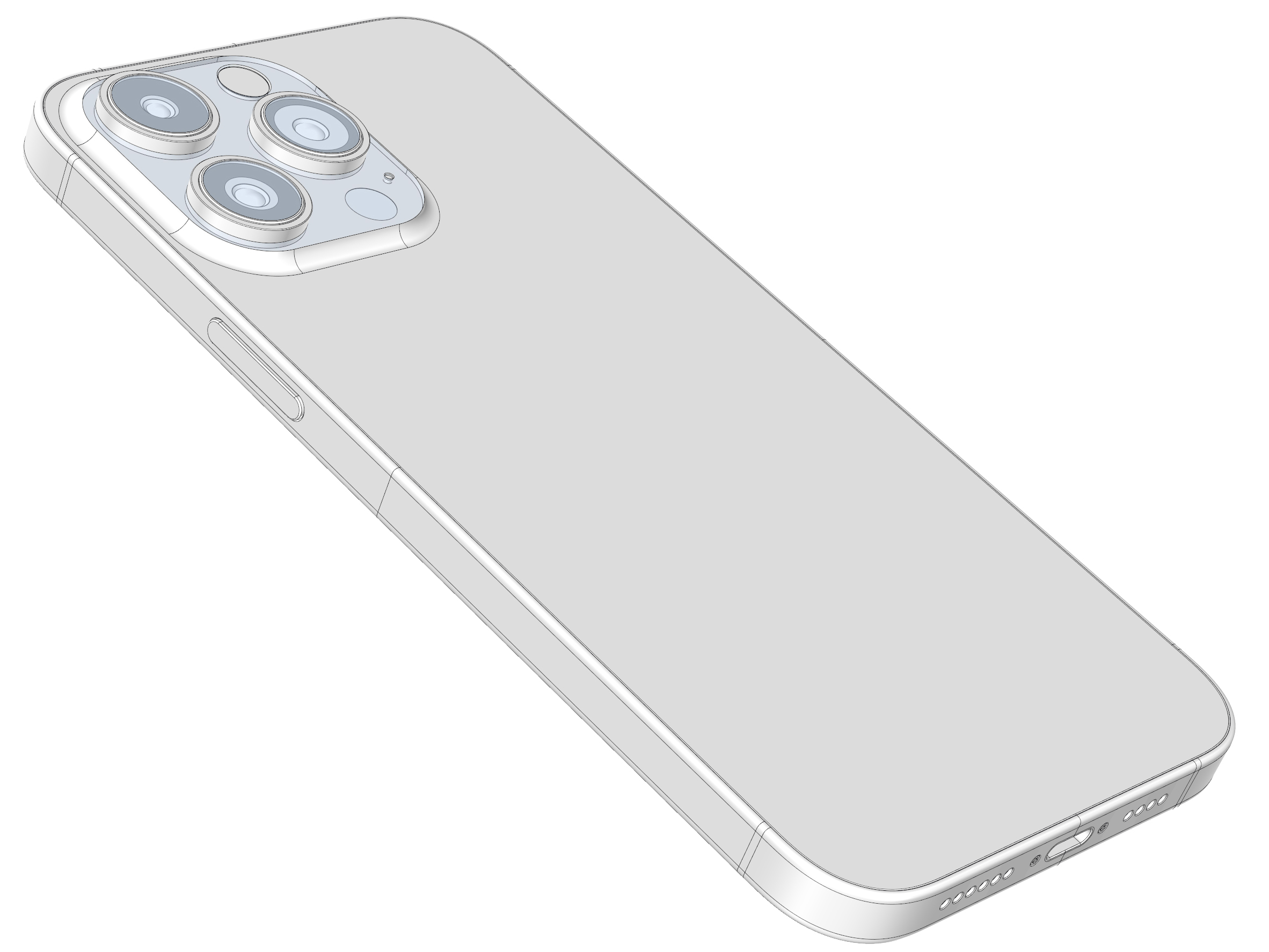 iPhone 14 手机3D模型_3D模型-站酷ZCOOL