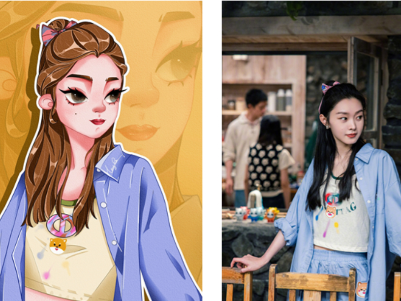 欧美卡通人物插画——画个车车（宋轶）_HL红豆沙-站酷ZCOOL