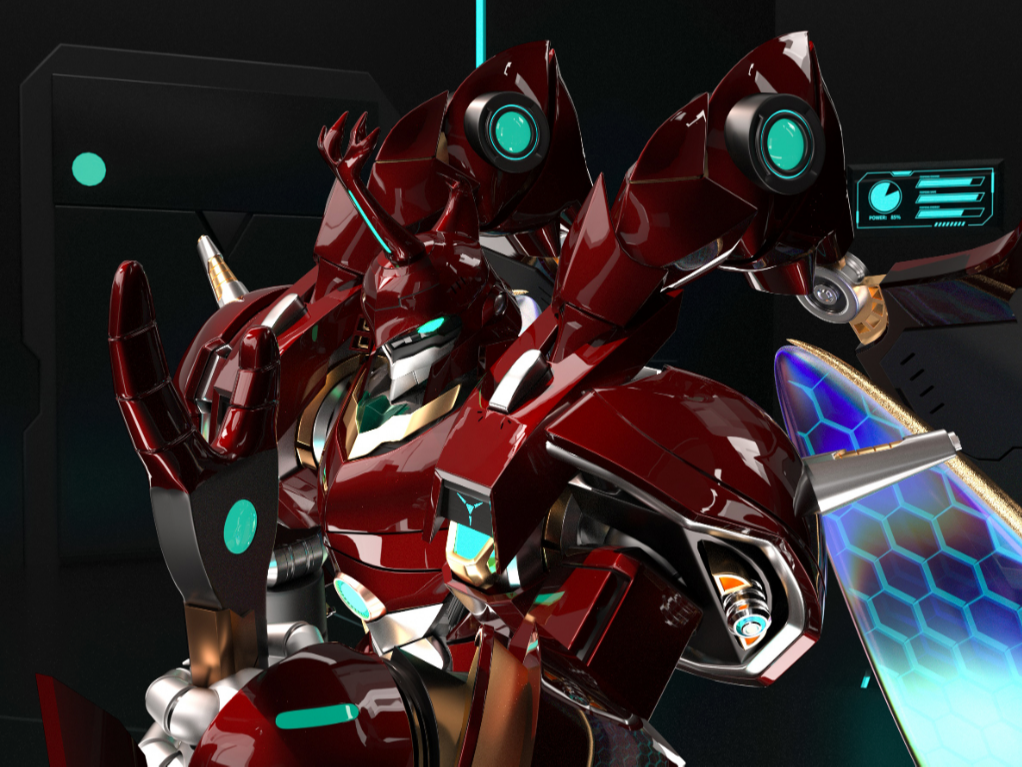 独角仙机甲·FP08号机_飛鹏-站酷ZCOOL