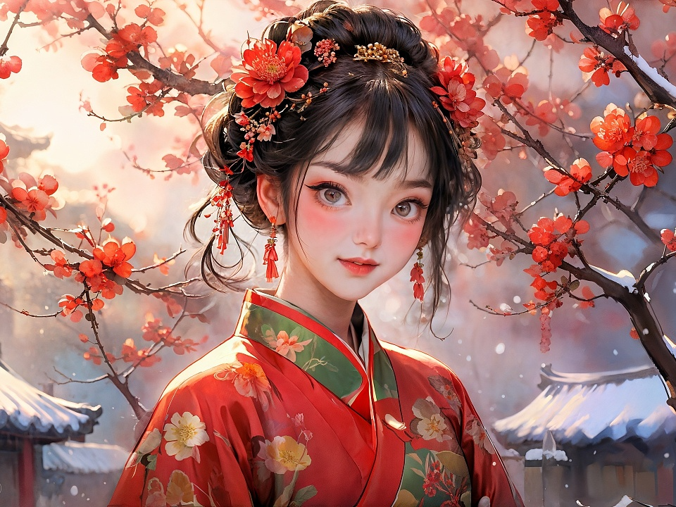 《卜算子·咏梅》_锦夕Drawing-站酷ZCOOL