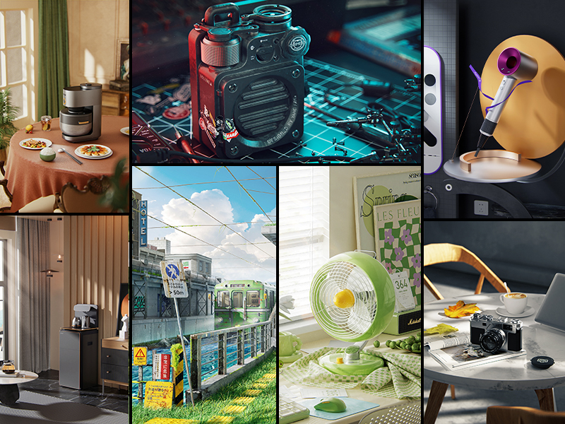 近期渲染练习_阿阿KK-站酷ZCOOL