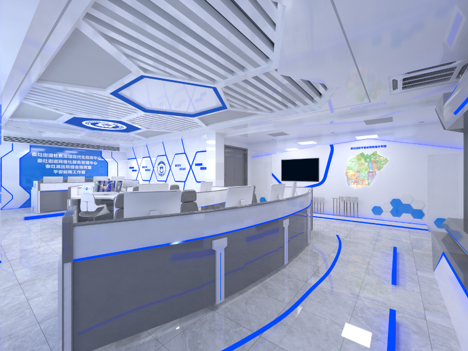 南通市秦灶派出所综合指挥室 | 公共空间 | GCC作品_MRS设计-站酷ZCOOL