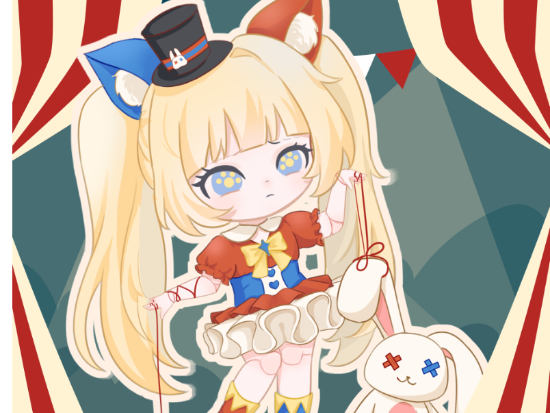 【Miroo马戏团嘉年华】潮玩插画设计-失落木偶_躺平YoY-站酷ZCOOL