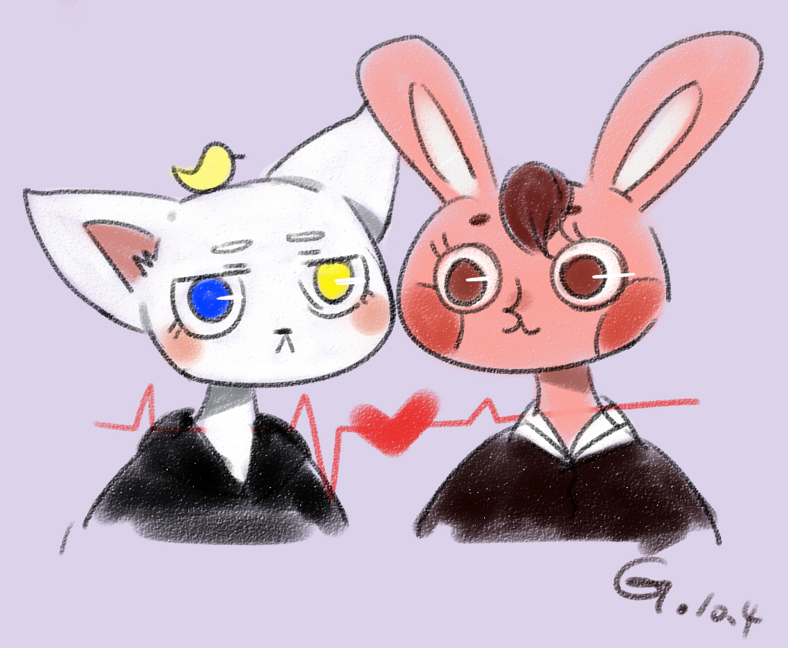 元气兔和瞌睡喵_猫汤MOWSOUP-站酷ZCOOL