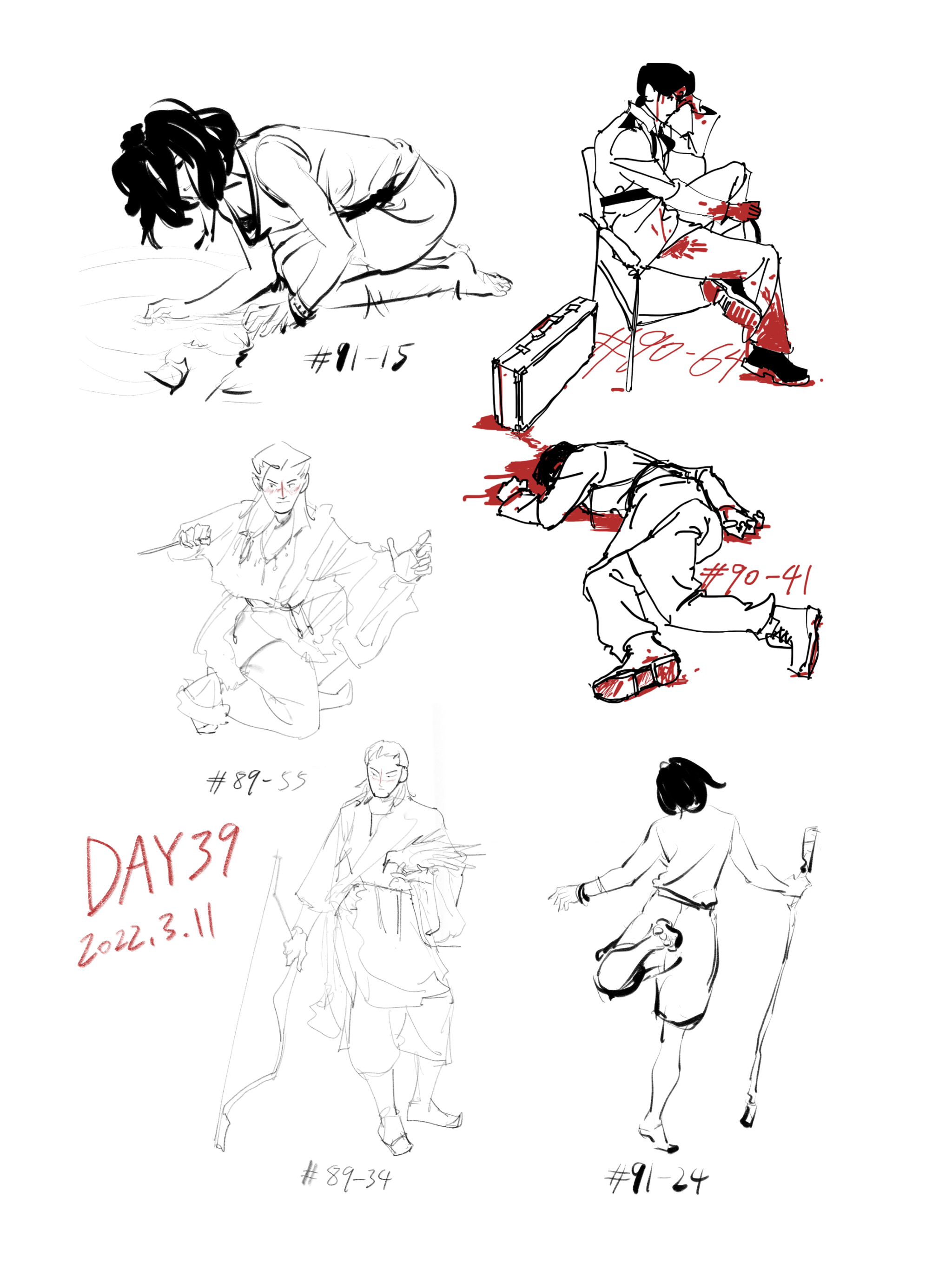 #速写60天挑战赛# day39@速写班长 _瑞比rabbit-站酷ZCOOL