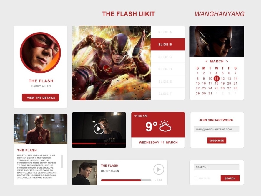 The Flash UIkit_王涵洋-站酷ZCOOL