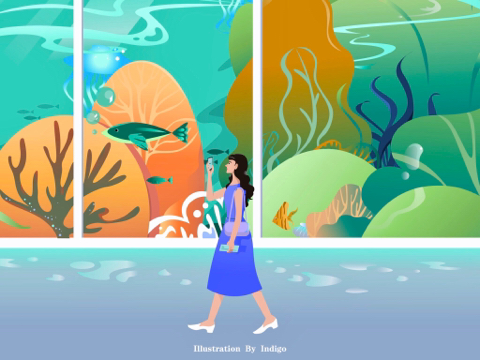 游水族馆_蓝樰Indigo-站酷ZCOOL