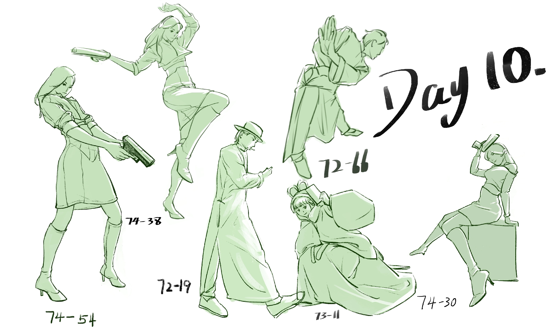 #速写六十天挑战赛 Day10.@速写班长_丫头2022-站酷ZCOOL