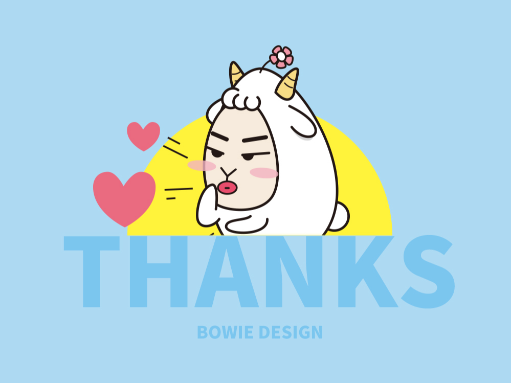 卡通IP-是咩是哞_bowie_echo-站酷ZCOOL