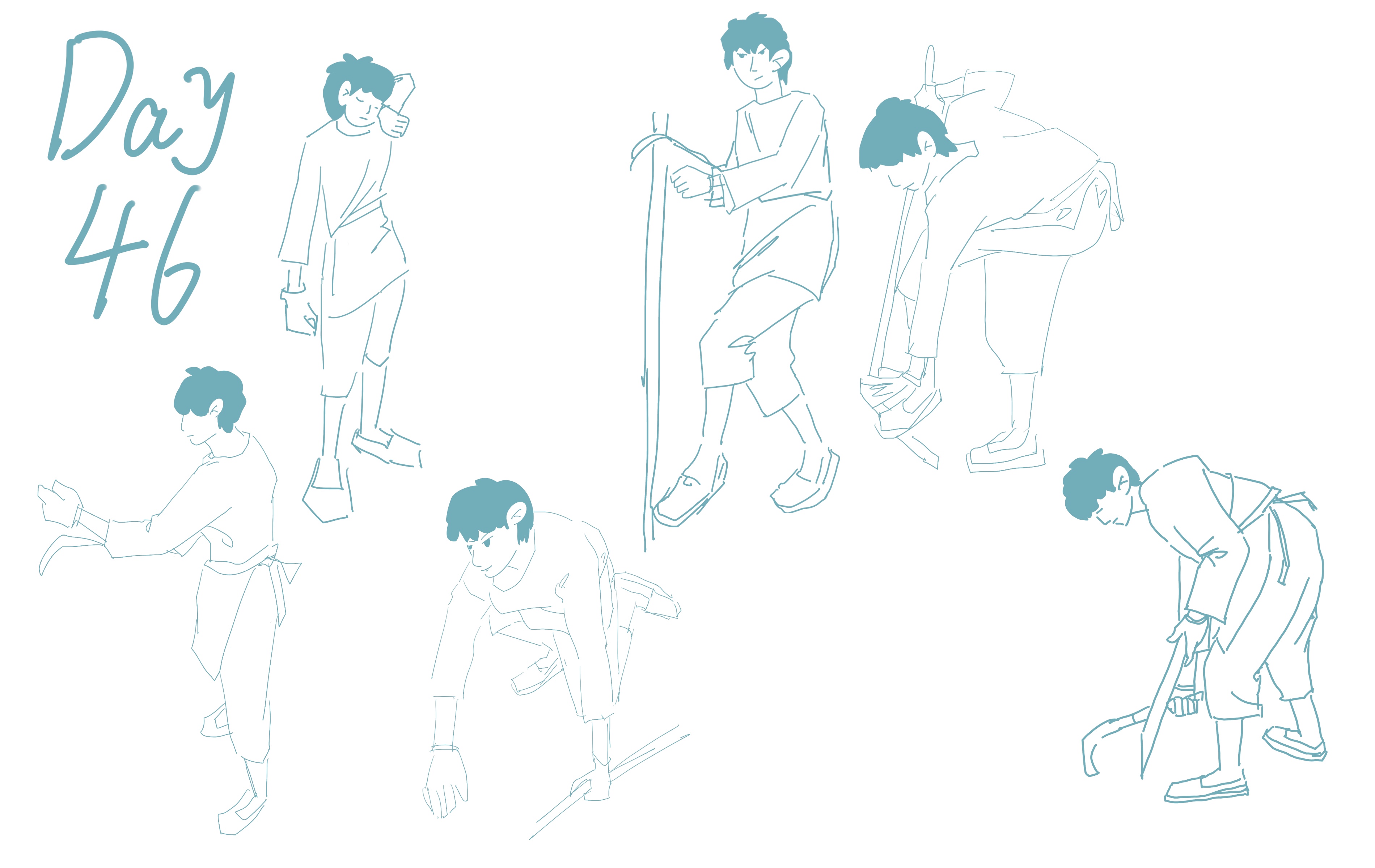 #速写60天挑战赛# Day46@速写班长_llakllakalllakll-站酷ZCOOL