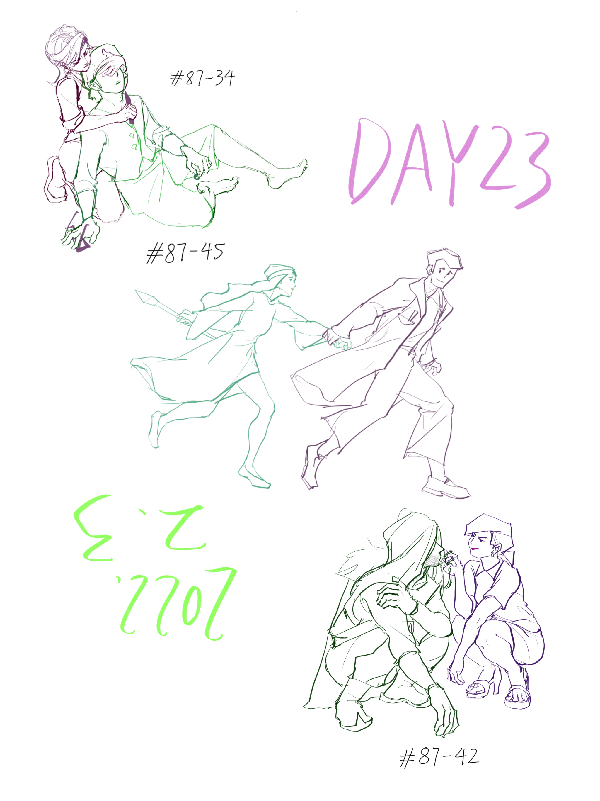 #速写60天挑战赛# day23 @速写班长 _瑞比rabbit-站酷ZCOOL