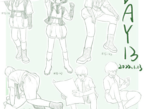 ＃速写60天挑战赛＃day13 _scoriae-站酷ZCOOL