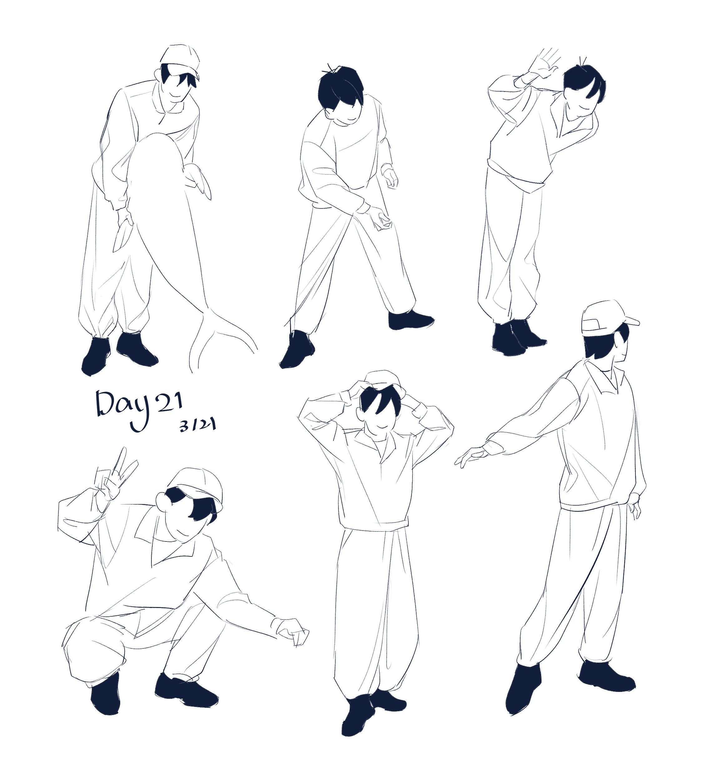 速写60天挑战赛d21@速写班长 _漠三莫-站酷ZCOOL