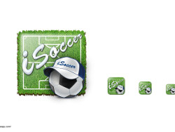 iSoccer iOS应用图标设计_instinci-站酷ZCOOL