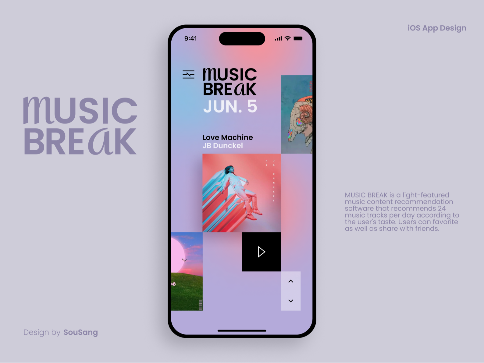 Music Break App_SouSang-站酷ZCOOL