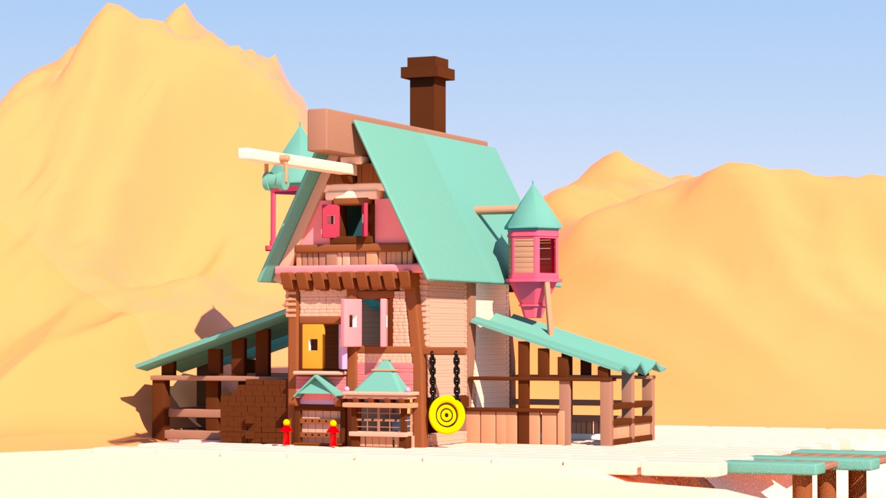 c4d_荣归故里fa-站酷ZCOOL