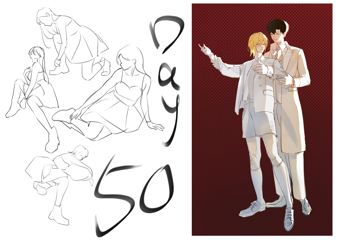 #速写60天挑战赛# 第50天@速写班长 _鹤眠w-站酷ZCOOL