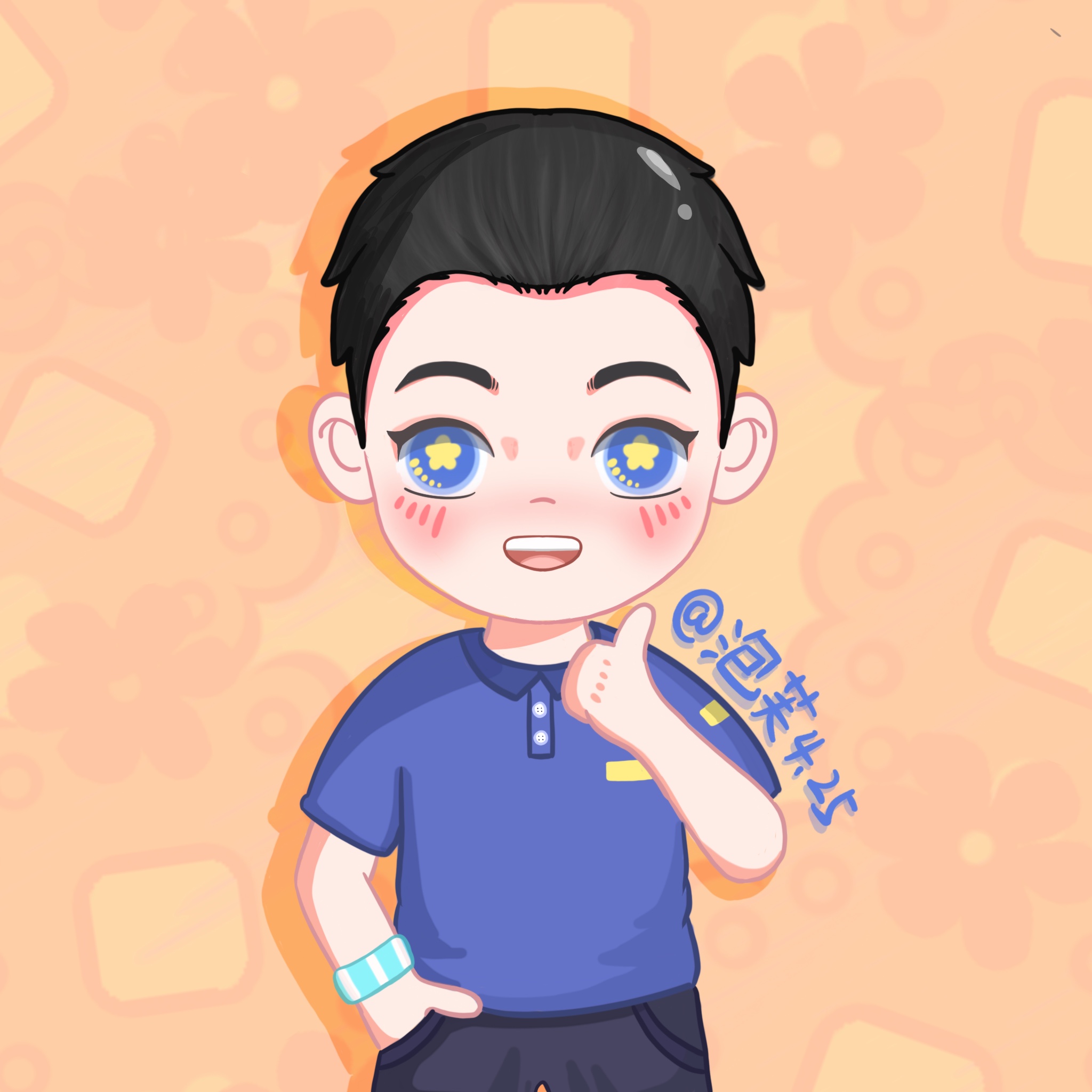 插画——Q版人物_泡芙不能掉队0105-站酷ZCOOL