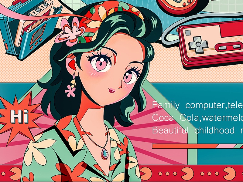 复古潮流city pop-童年回忆_24那就妞吧-站酷ZCOOL