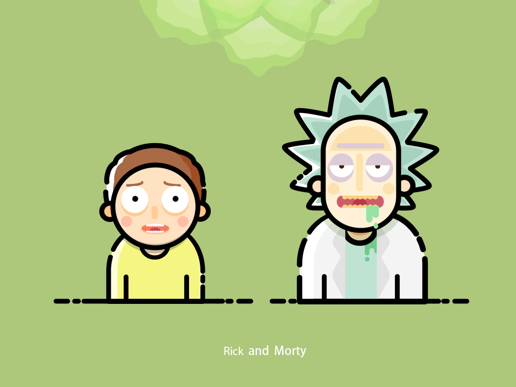 Rick and Morty 小插图同人_Eukelade-站酷ZCOOL