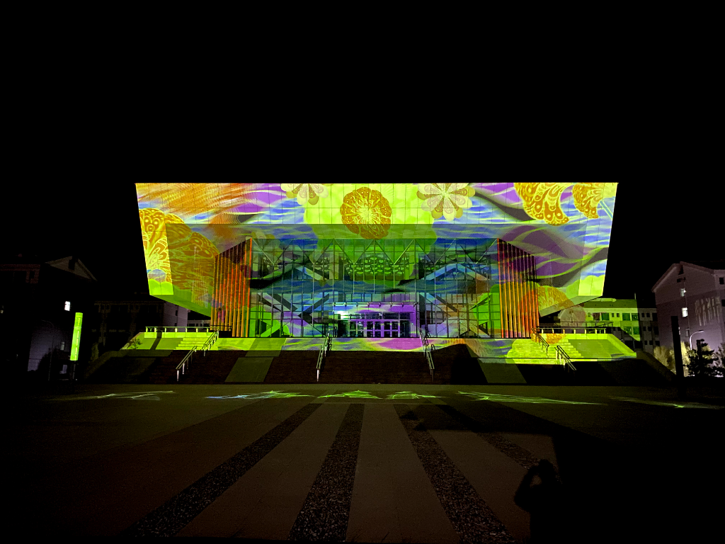 3D mapping秀楼体投影户外投影全息投影_夜问科技-站酷ZCOOL