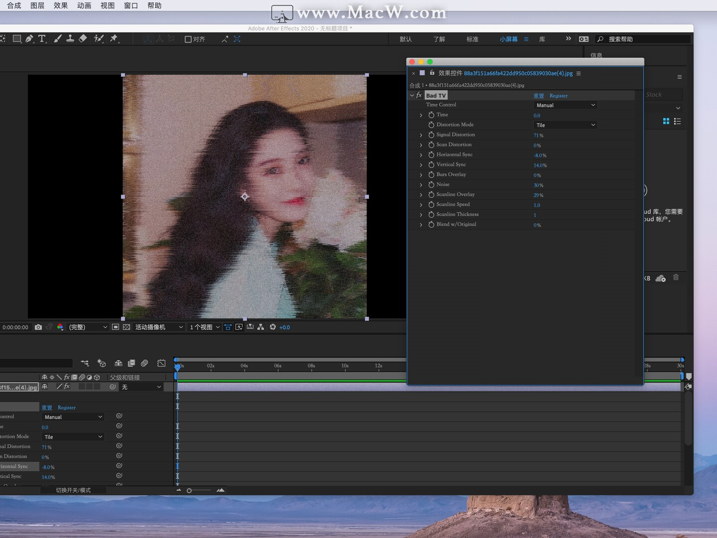 Rowbyte Bad TV for Mac(Ae模拟电视失真插件)v2.1.6激活版_Mac小美人儿-站酷ZCOOL