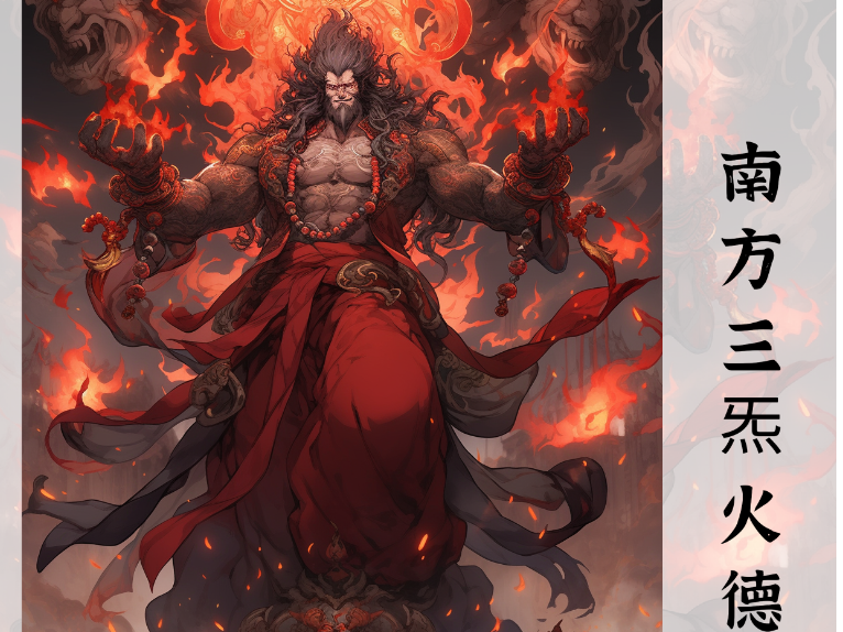 封神角色卡牌设计：南方三炁火德星君_Wandering_Shadow-站酷ZCOOL