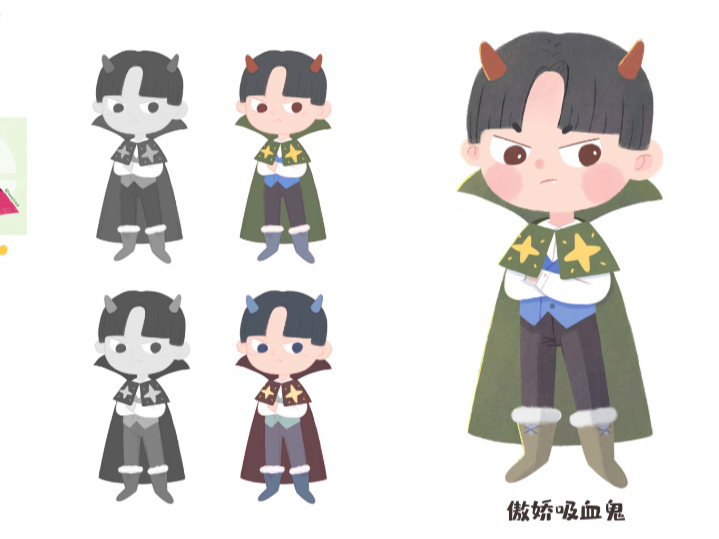 角色设计~吸血鬼_小叶子插画-站酷ZCOOL