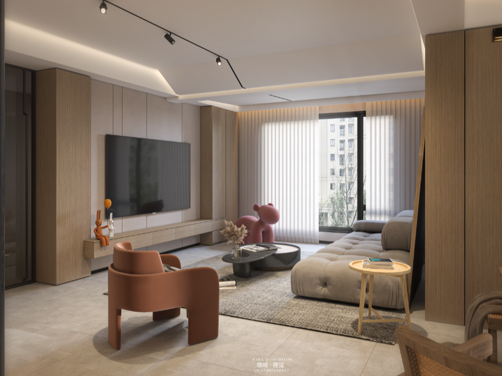 Vray渲染作品┃侘寂家装_LightLink-站酷ZCOOL