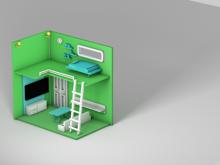 冬季小卧室_jqm2021-站酷ZCOOL