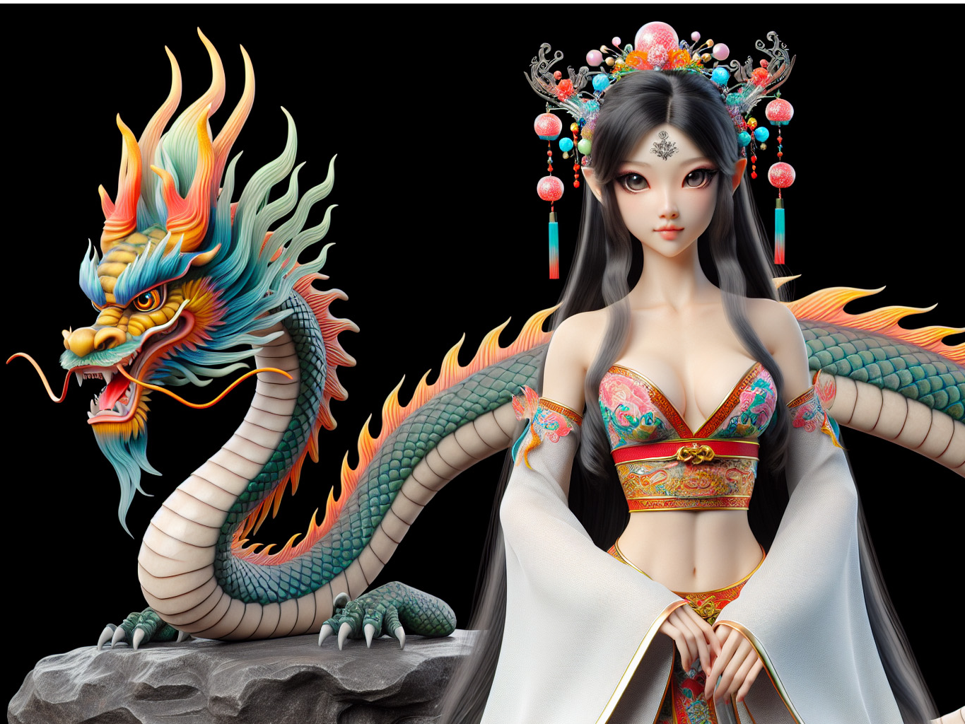 龙女IP形象中元素_幻影飞魔-站酷ZCOOL