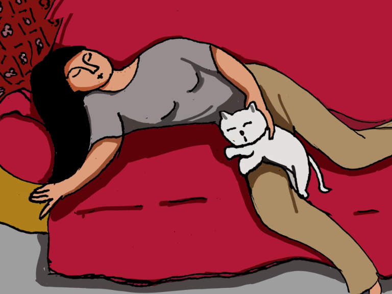 沙发上的梦_爱画画的Ding-站酷ZCOOL