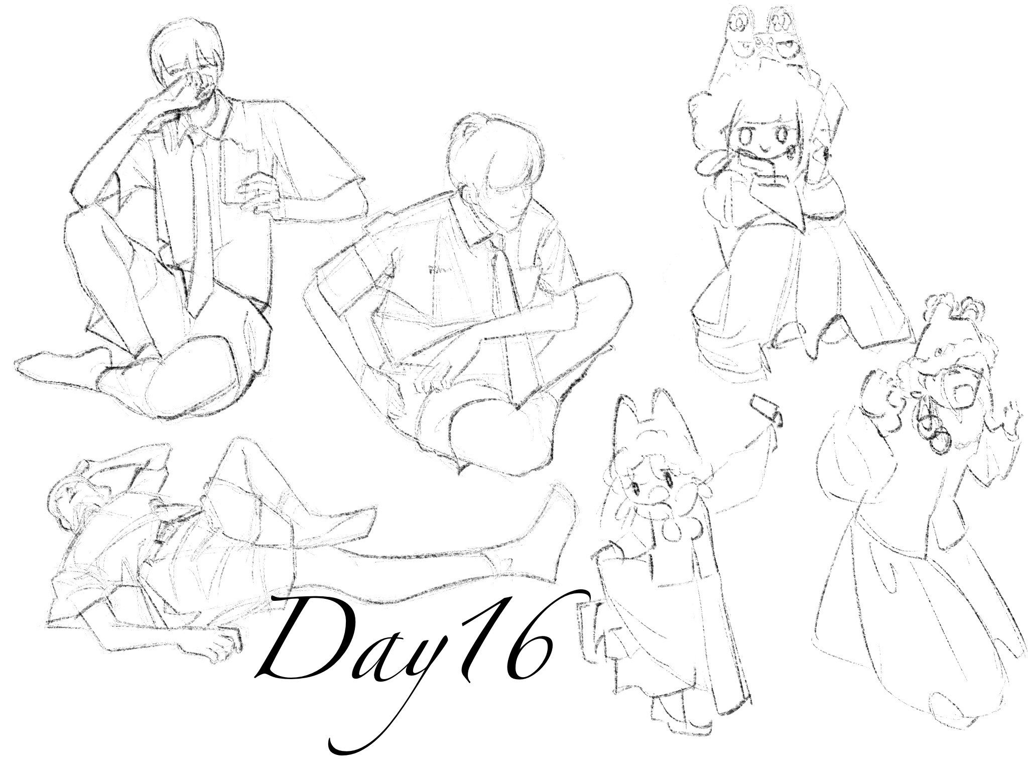 #速写60天挑战赛# day16@速写班长 _冬至常青-站酷ZCOOL