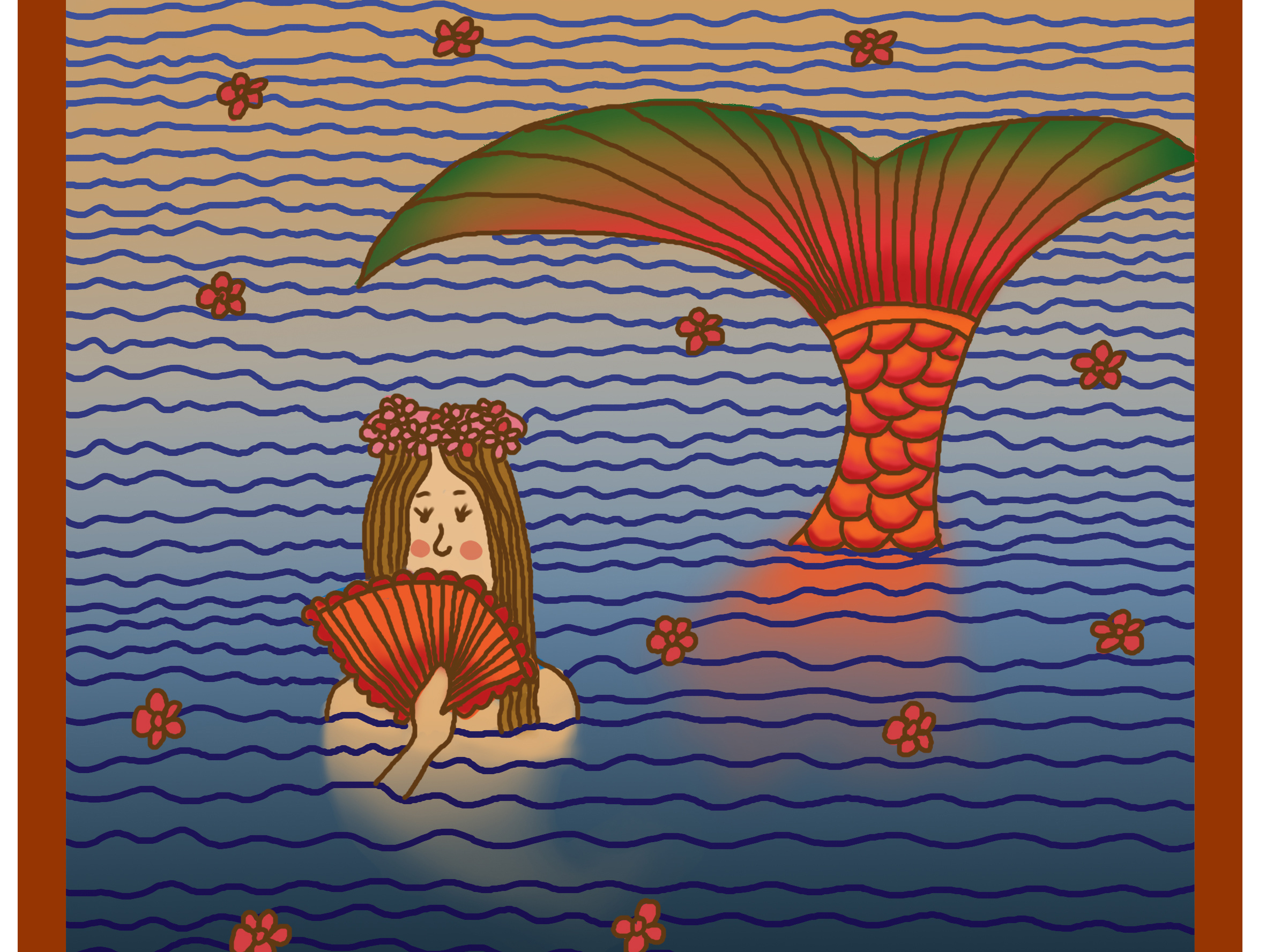 《害羞美人鱼》_Gigianna琪琪安妮-站酷ZCOOL